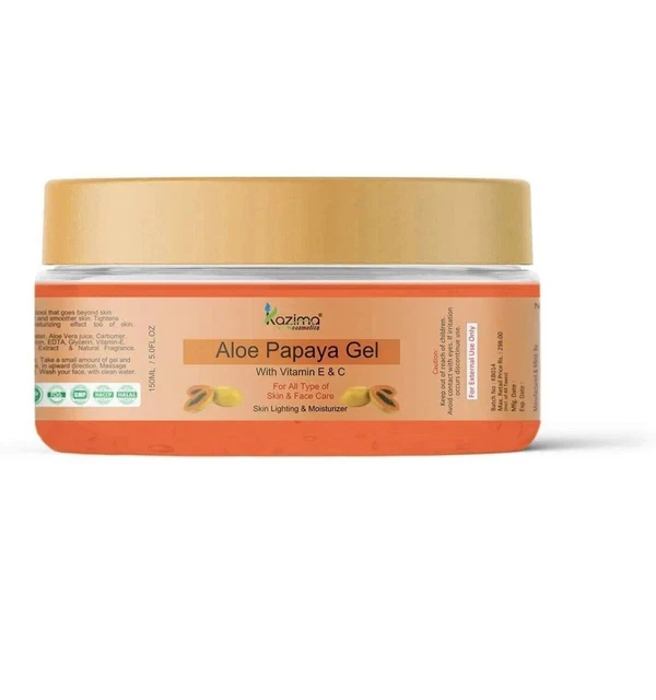 KAZIMA GEL D'ALOE papaye avec vitamines E et C pour éclaircir et ... KAZIMA GEL D'ALOE papaye avec vitamines E et C pour éclaircir et ...