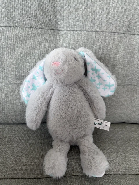 RASCALS GREY BUNNY Rabbit Plush Soft Toy Teddy Comfort Toy Excellent ...