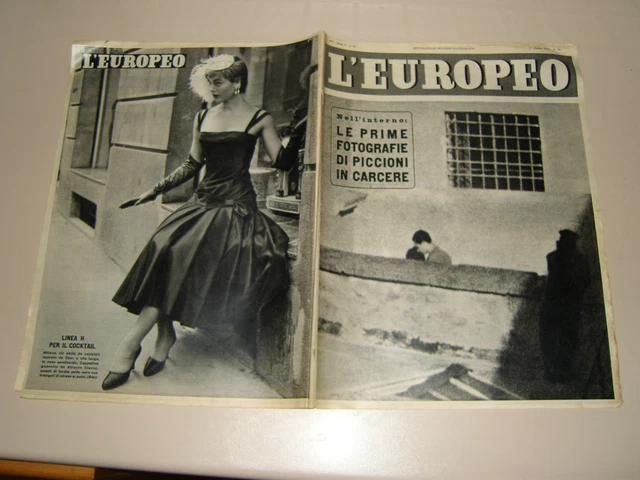 EUROPEO=1954/42=CASO WILMA MONTESI=MANNEQUIN Christian Dior=Silvana ...