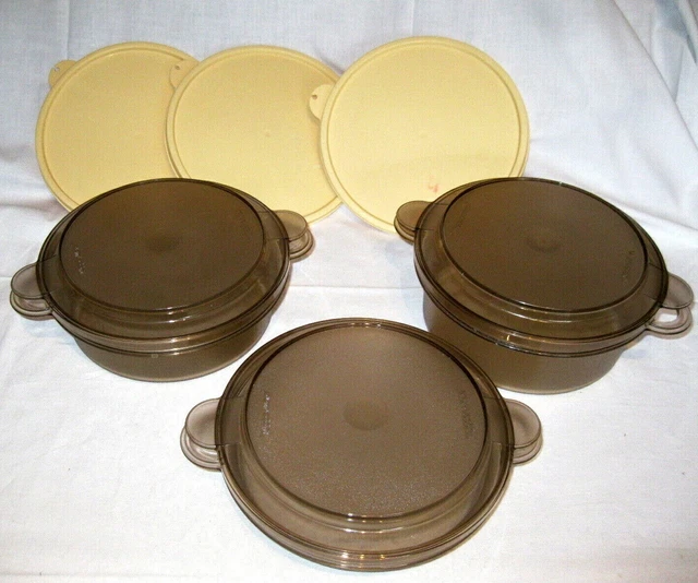 3X TUPPERWARE TUPPERWAVE 200 Kasserolle 1l, 750 ml, 500ml Mikrowelle ...