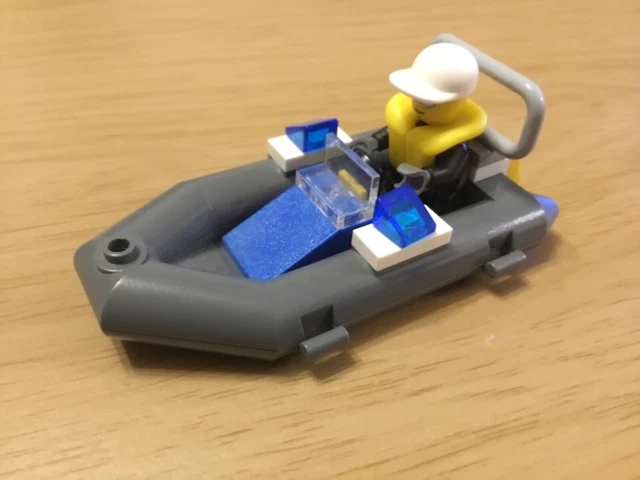 LEGO CITY POLICE Dinghy (30011) with Policeman Minifigure- COMPLETE £4. ...