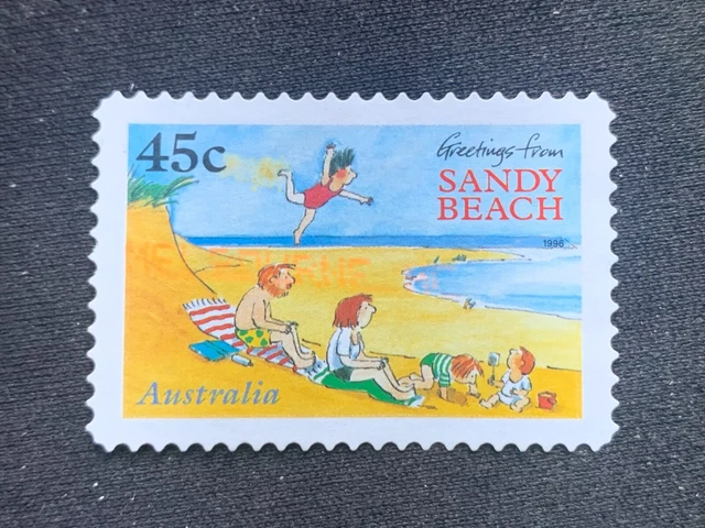 1996 AUSTRALIA CHILDRENS Book Council 45C Greetings From Sandy Beach P ...