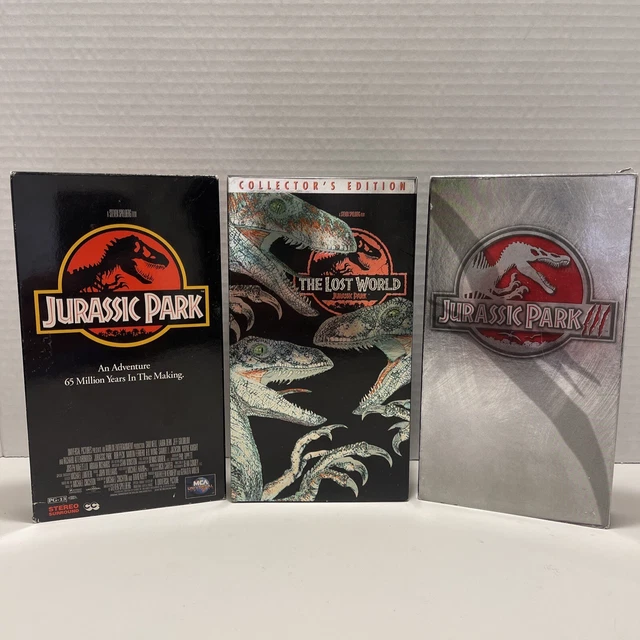 JURASSIC PARK TRILOGY VHS The Lost World III (1 2 3) Collectors Edition $12.99 - PicClick CA