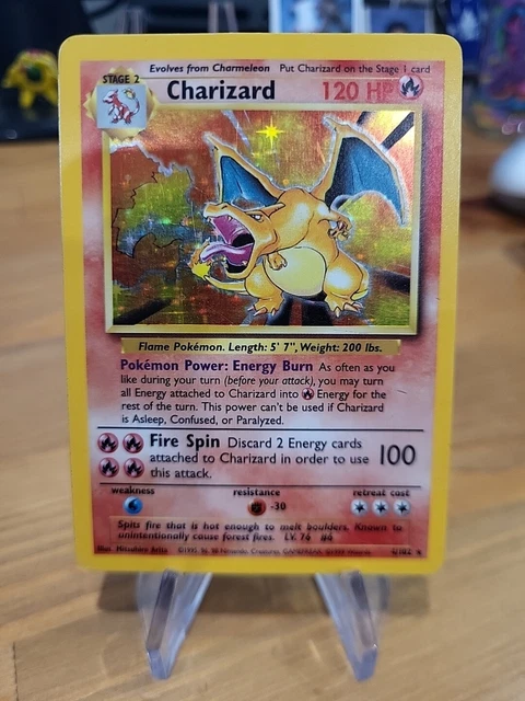 POKÉMON TCG CHARIZARD Base Set 4/102 Holo Unlimited Holo Rare $350.00 ...