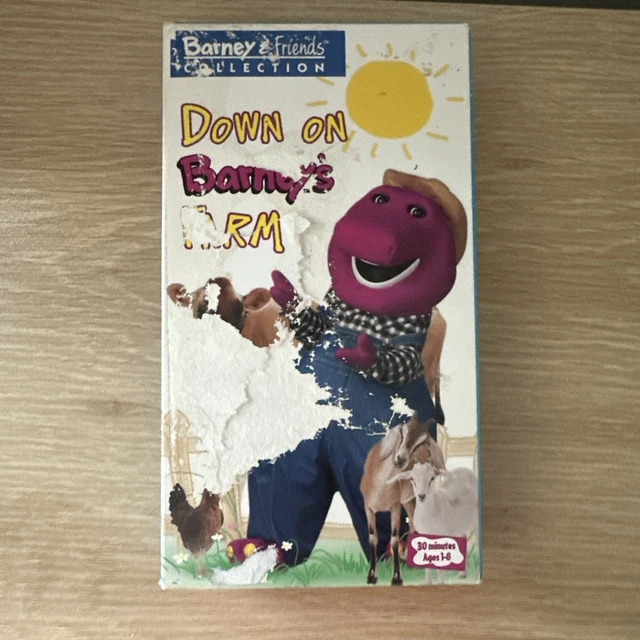BARNEY & FRIENDS "Down On Barney's Farm" Time Life Video VHS Tape VTG ...