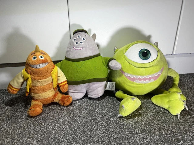 DISNEY PIXAR MONSTERS Inc Plush Bundle Mike, Squishy & George Sanderson £25.00 - PicClick UK