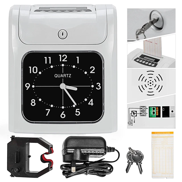 EMPLOYEE TIME ATTENDANCE Clock Electronic Recorder Bundy Timecards w ...