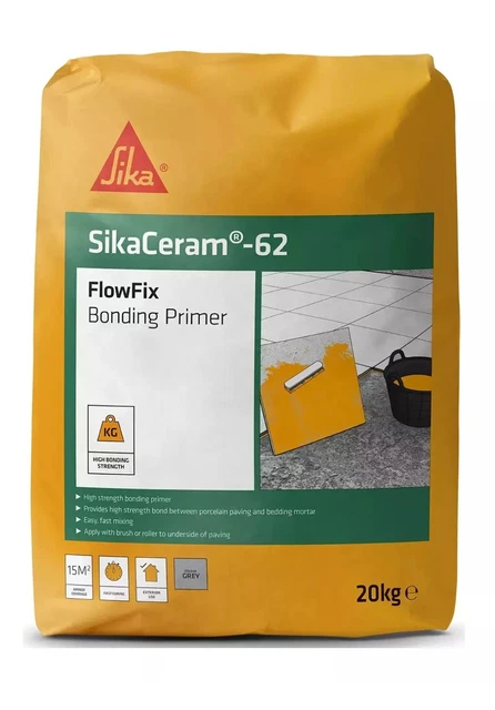 SIKACERAM 62 FLOWFIX 20KG BONDING PRIMER (FOR LAYING PAVING SLABS Etc ...