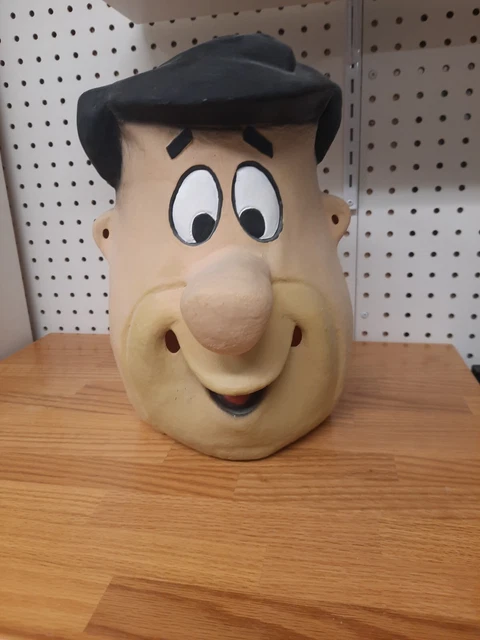 VINTAGE FRED FLINTSTONE latex mask - Adult size - Hanna Barbera -1994 ...