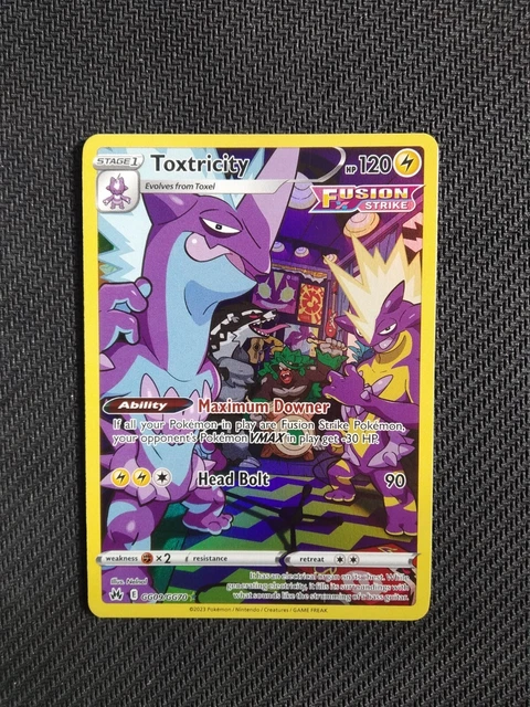 POKÉMON TCG TOXTRICITY GG09/GG70, Crown Zenith: Galarian Gallery, Holo ...