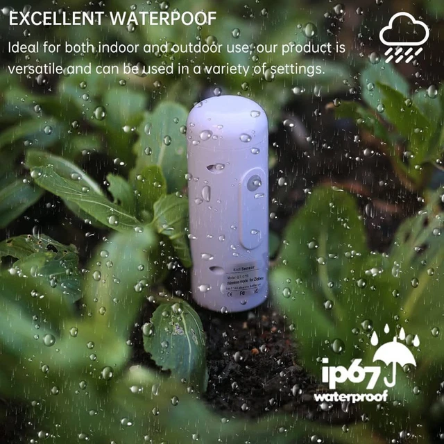 PLANT MONITOR WITH For Zigbee for Outdoor Soil Temperature and Humidity ...