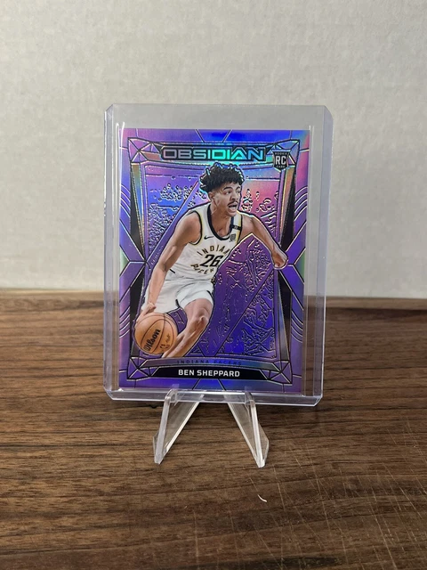 2023-24 PANINI OBSIDIENNE Basketball Ben Sheppard recrue inondation ...