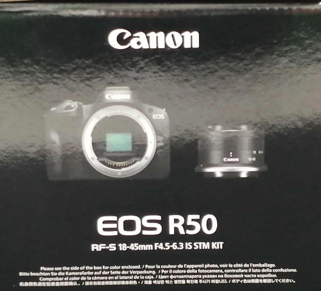 CANON EOS R50 Rf-S18-45Is Stm Lens Kit Digital Single Reflex Camera £ ...