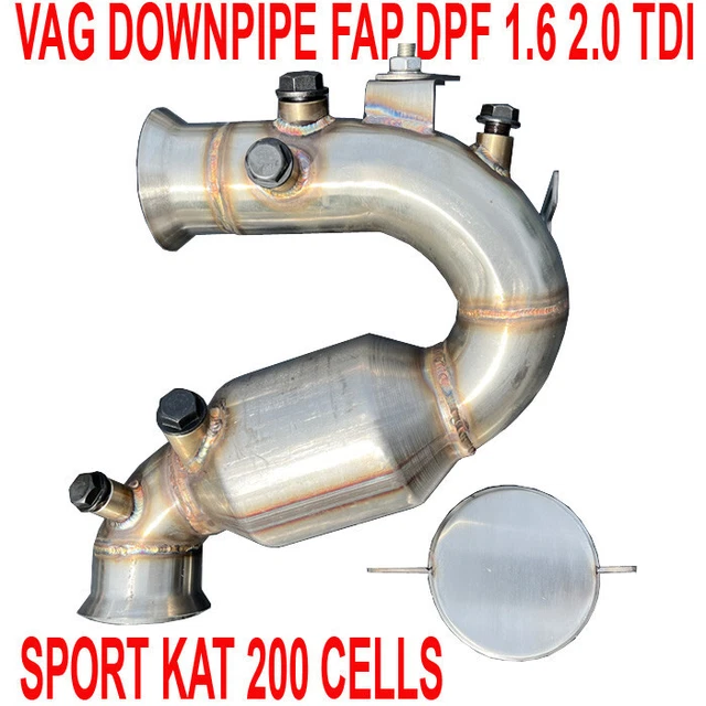 TUBO DOWNPIPE FAP DPF VW Golf 7 VII 1.6 105 110 115 cv TDI GTD VA4 KAT ...