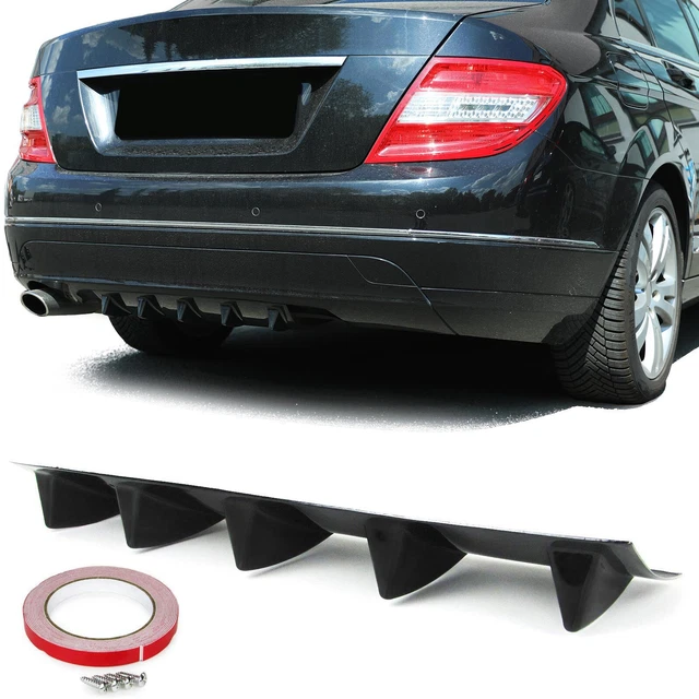 UNIVERSAL REAR DIFFUSER for rear bumper with 5 fins paintable £17.85 ...