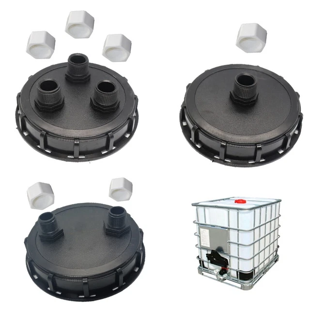 IBC TANK TAP Adapter Plastic Outlet Plug Lid Cap for Hassle Free ...