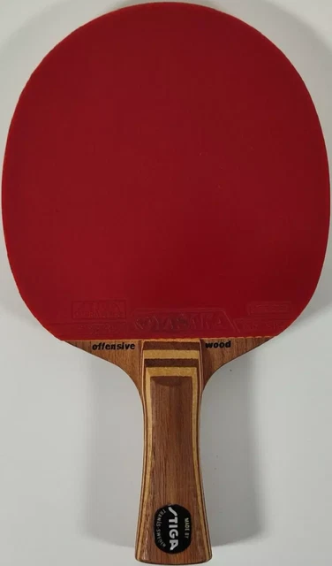STIGA HANS ALSER Offensive Wood Table Tennis Bat with Yasaka Cobra 3 ...