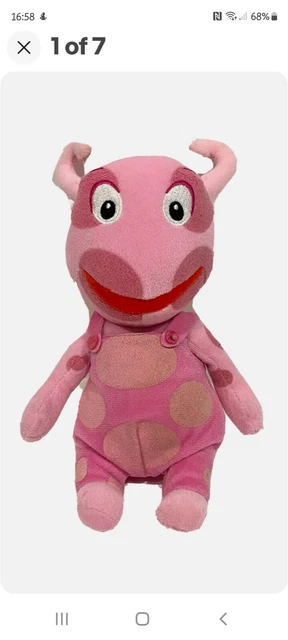TY THE BACKYARDIGANS Uniqua Character Nickelodeon Plush Pink Stuffed ...