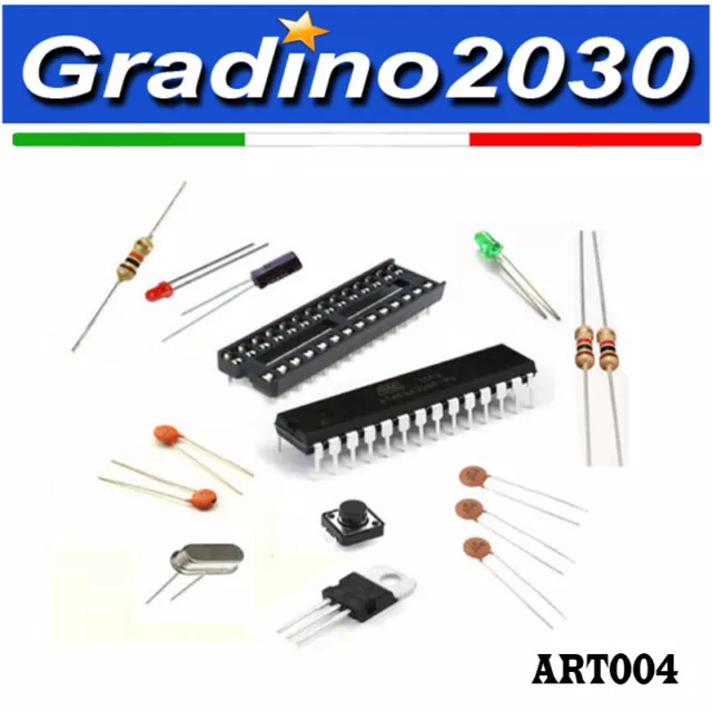 KIT ATMEL ARDUINO Atmega328p-pu + Socket dip28 + LM7805 Regolatore di ... KIT ATMEL ARDUINO Atmega328p-pu + Socket dip28 + LM7805 Regolatore di ...