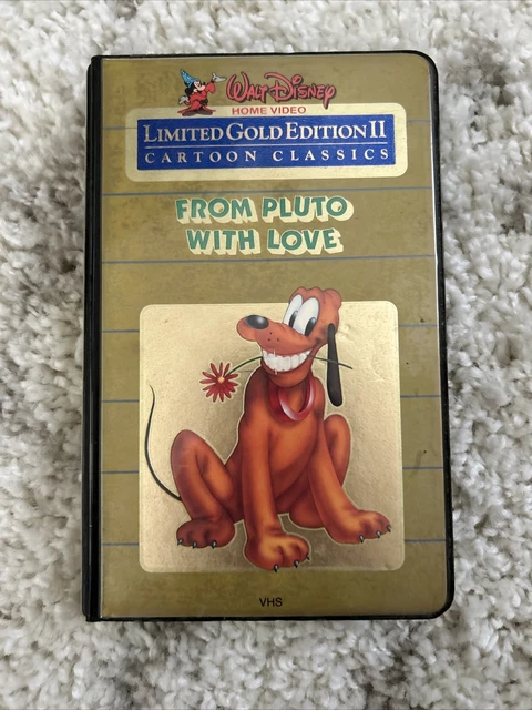 RARE FROM PLUTO With Love VHS Disney Limited Gold Edition Cartoon ...