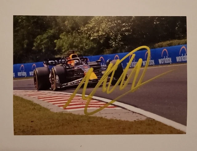 AUTOGRAMM MAX VERSTAPPEN FOTO RED BULL Racing Original AUTOGRAPH F1 ...