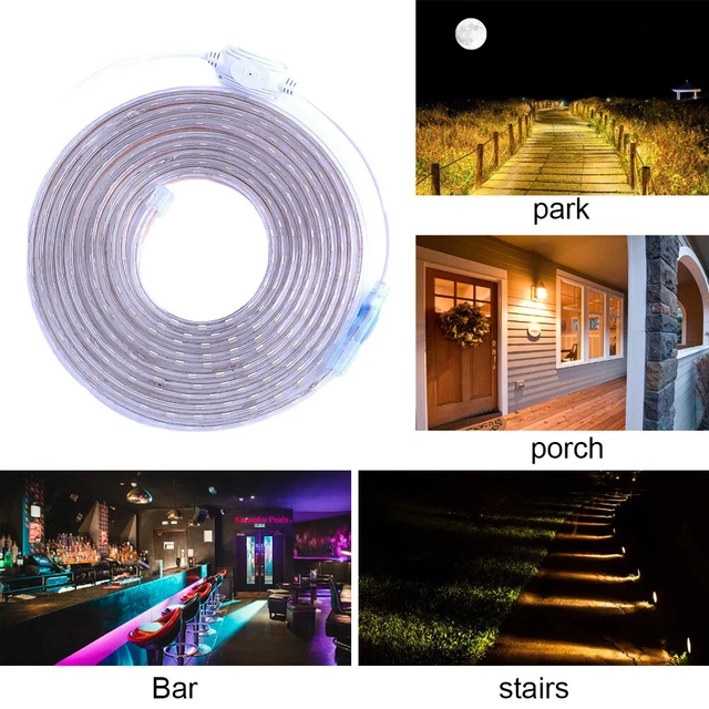 LED STRIP LIGHT IP65 Waterproof LED Tape 3000-6500K Ribbon Tape for ...