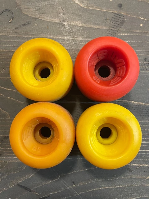 80S RARE OG Vintage SIMS 63 Skateboard Wheels and Mixed Set of German ...