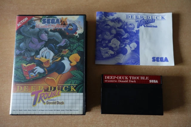 DEEP DUCK TROUBLE Starring Donald Duck Jeu Sega Master System Complet ...