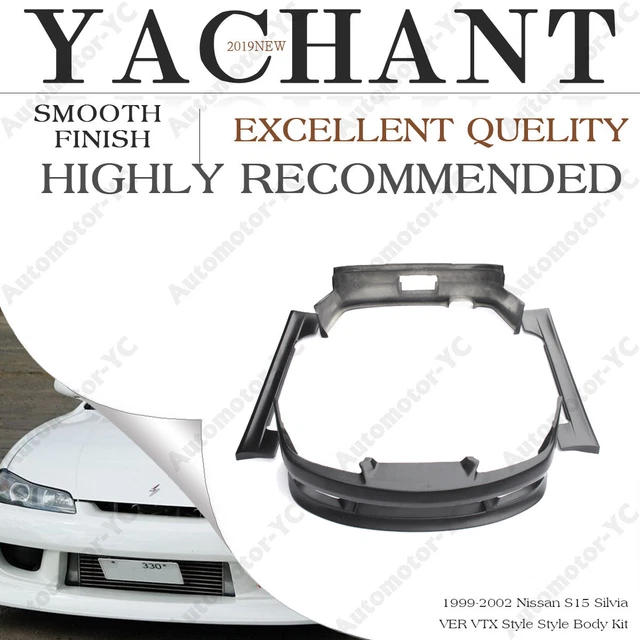 FRP VER-VTX-STYLE BODYKIT Bumper Side Skirt Kit For 99-02 Nissan S15 ...