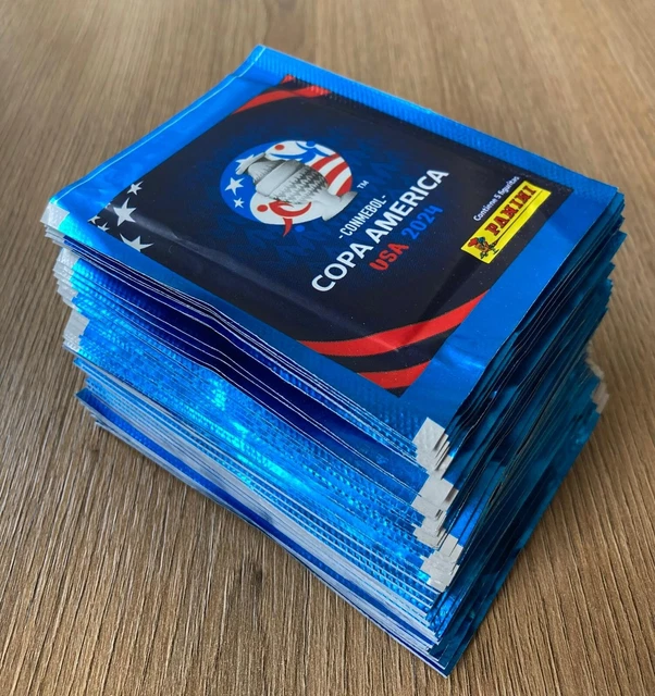 PANINI, COPA AMERICA USA 2024, 50 Tüten, 250 Sticker, Bustine, Packets ...