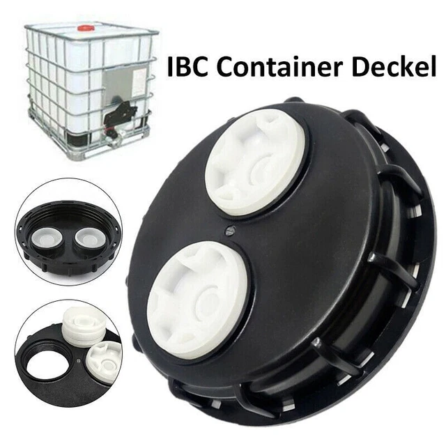 IBC-TANK IBC-BEHÄLTERDECKEL DN150 Mit 2x G2 "-Stoppern Brandneu ...