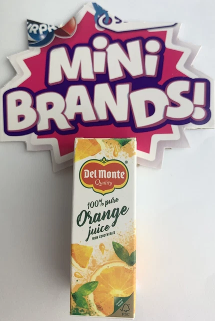 *ZURU MINI BRANDS Toy* SERIES 2 WAVE 2 - 088 Del Monte Orange Juice ...