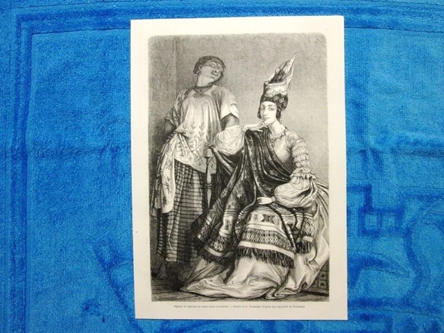 GRAVURE ANNÉE 1861 - Signare et négresse de Saint-Louis (Senegal) EUR ...