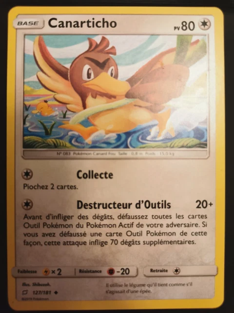 Carte PokÉmon Sandl Duo De Choc Canarticho 127181 Eur 005 Picclick Fr
