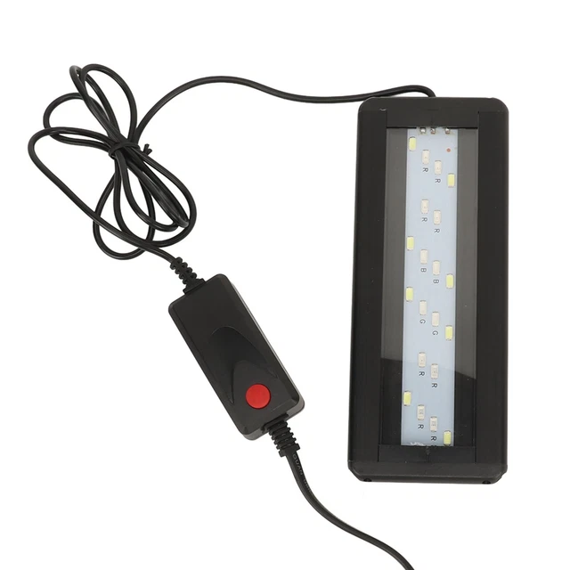 (US PLUG 110V)3W LED Aquarium Light 4 Row 3 Colors Adjustable Aquarium ...