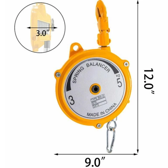 SPRING BALANCER 3~5KG7~11LBS Retractable Spring Tool Balancer Balancer ...