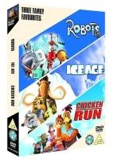 FAMILY TRIPLE (ROBOTS, Ice Age, Chicken Run) Chris Wedge 2007 DVD Top ...