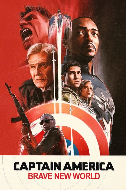 CAPTAIN AMERICA: BRAVE New World Film 2025 Poster Poster Poster 45X32Cm ...