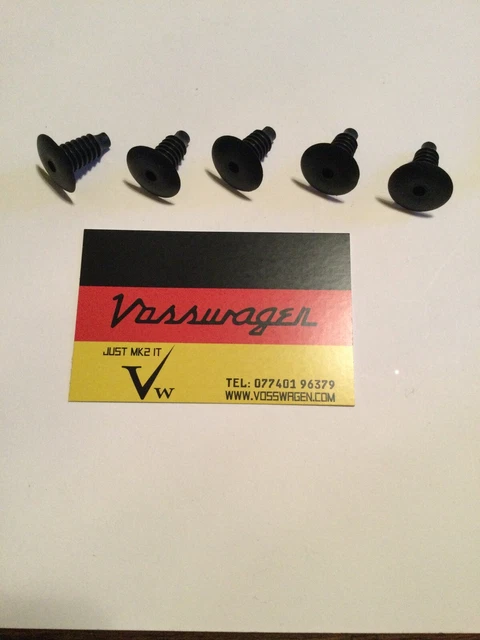 VW GOLF MK2 Plastic Interior Inner Rear Tailgate Trim Panel Clips Bungs ...