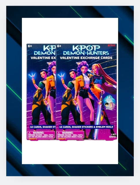 2026 KPOP DEMON HUNTERS 32 Classroom Valentine's Day Cards FREE ...