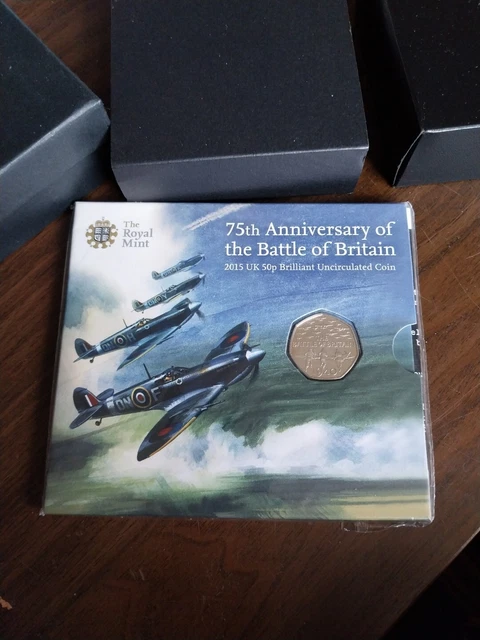 75TH ANNIVERSARY OF The Battle Of Britain Uncirculated 2015 50p Coin £ ...