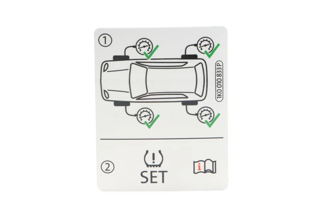 ORIGINAL VW 5C5010739M Kennzeichnung Hinweis Kennschild EUR 11,23 ...