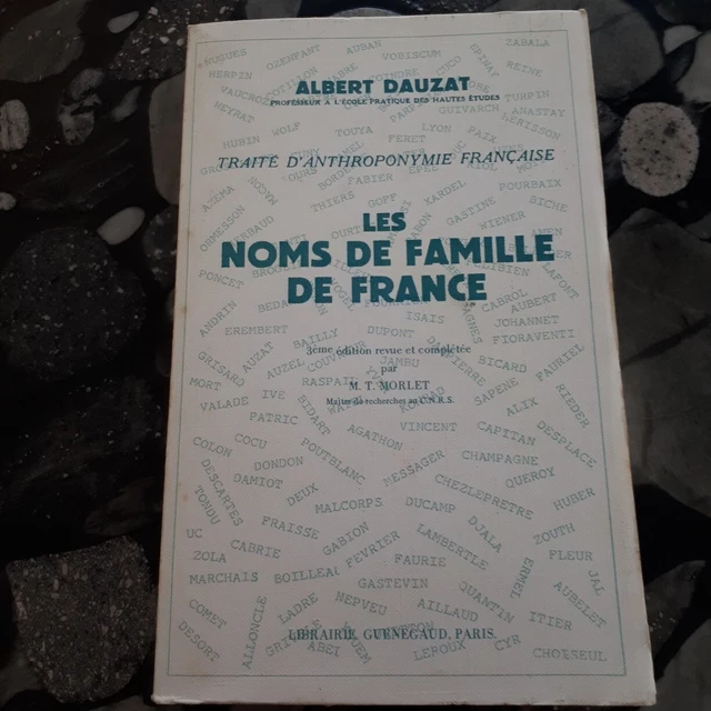 ALBERT DAUZAT - Les Noms de Famille de France - Traité d’Anthroponymie ...