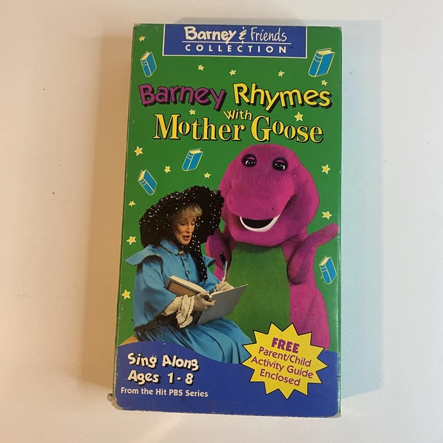 BARNEY & FRIENDS Rhymes Mother Goose VHS Video Tape RARE! Lyons Sing ...