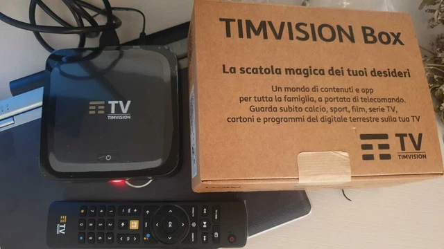 NUOVO DECODER TIM Vision Box Sagemcom Android Tv Dvb-T2 Wifi 6 4K Hdmi ...