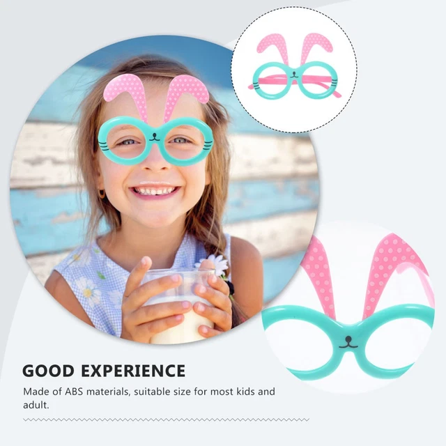 4 PCS BUNNY Glasses Frames Creative Eyeglasses Halloween Eyewear £14.85 ...