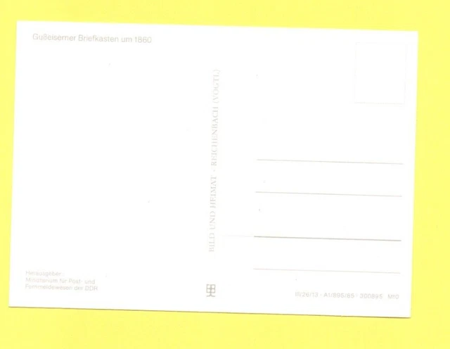 MAPPA MASSIMA DDR 1985, cassette postali storiche, n. Michel 2925 EUR 1 ...