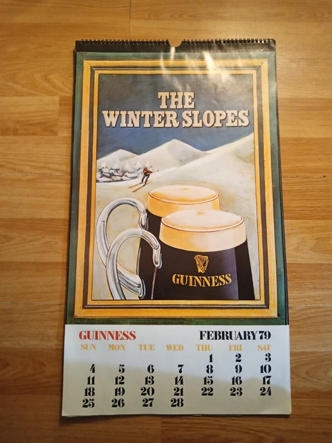 GUINNESS BEER , Vintage 1979 calendar Posters for framing Whole Set Of ...