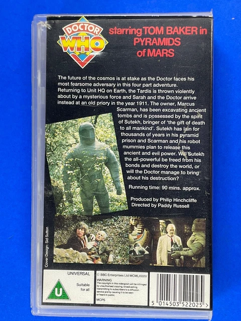 DOCTOR WHO, PYRAMIDS of Mars VHS Video Tape £4.50 - PicClick UK