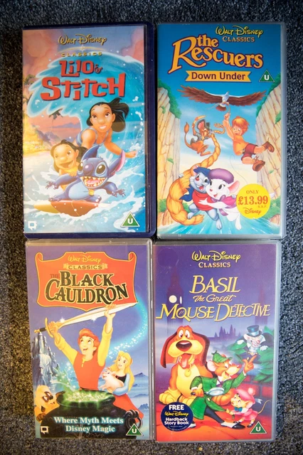 WALT DISNEY CLASSICS - Animation Features - 4 Films - vhs job lot £0.99 ...